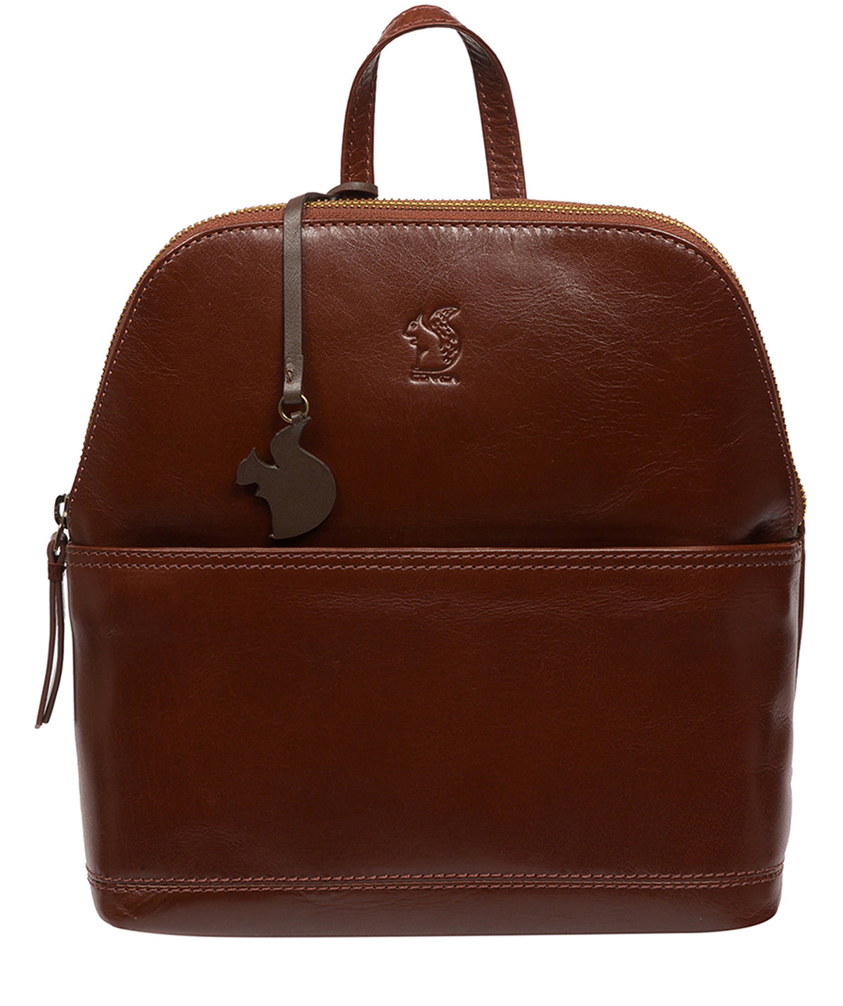 Brown Leather Backpack 'Hollis' by Conkca London