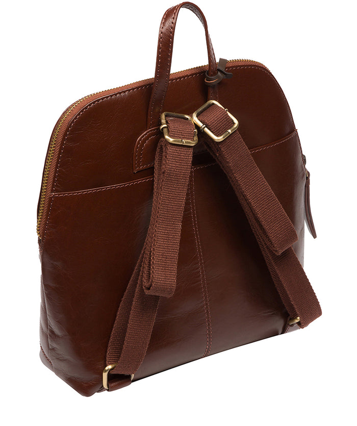 Conkca London Vegetable-Tanned Leather Backpack Hollis