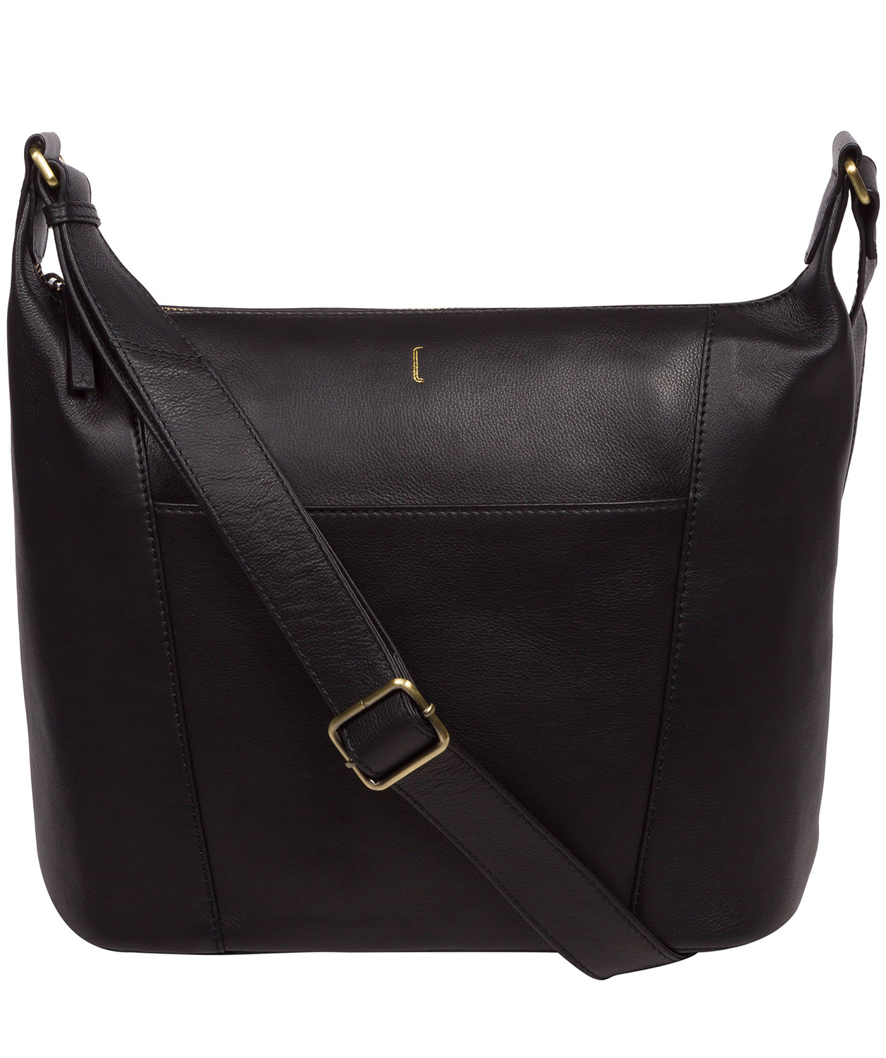 'Talisha' Black Leather Shoulder Bag Pure Luxuries London