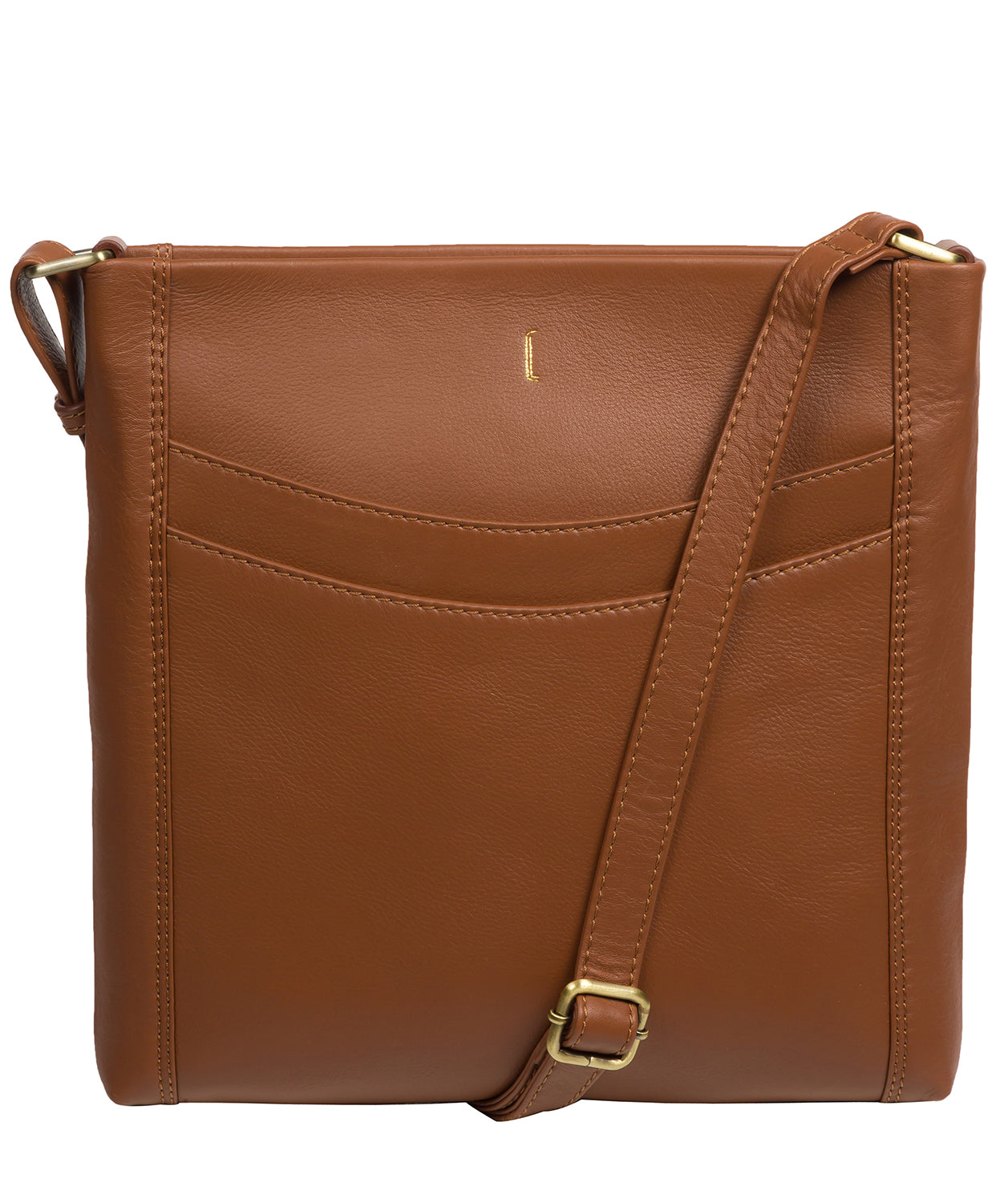 Cultured London Nappa Leather Crossbody Bag Lalisa Tan