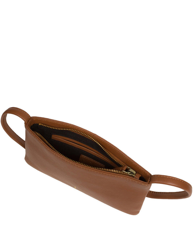 'Mimi' Tan Leather Grab Bag Pure Luxuries London