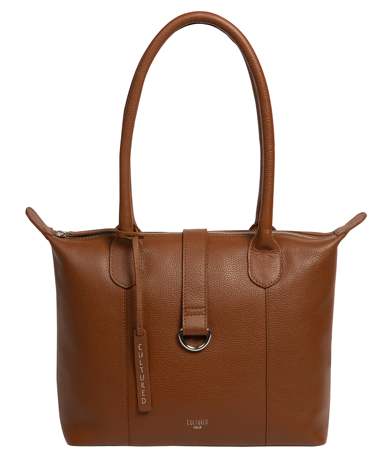 'Uma' Tan Leather Tote Bag