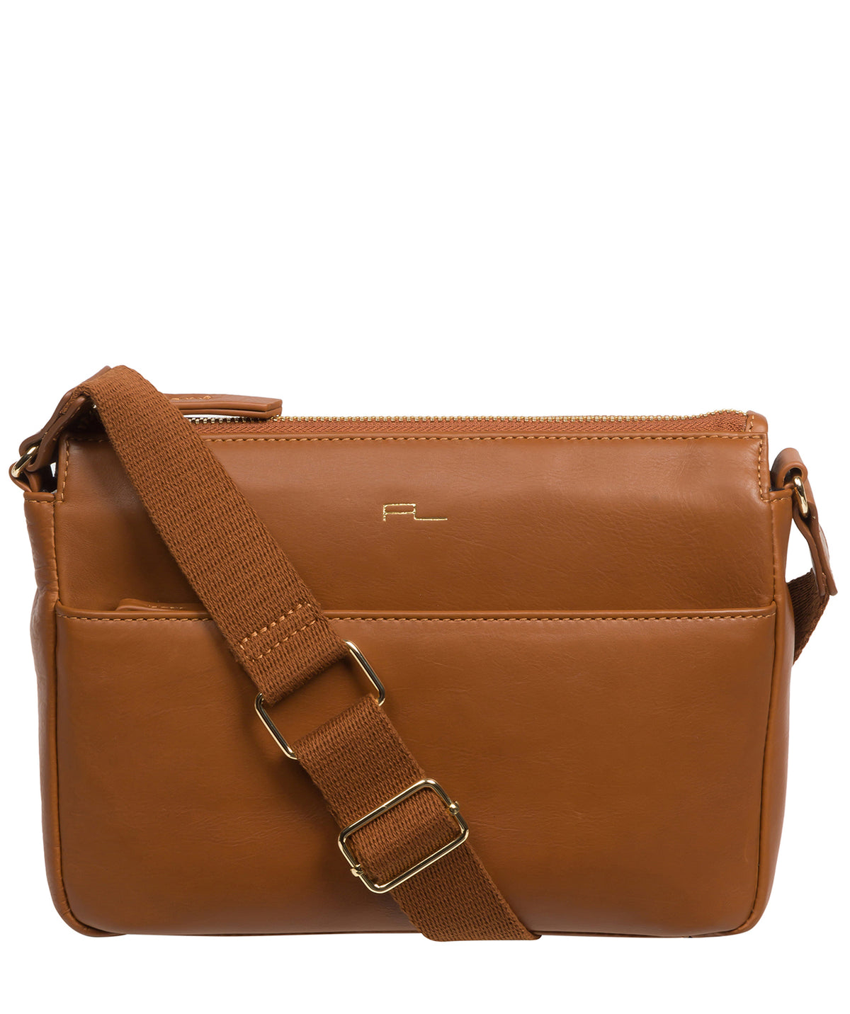 Tan Leather Crossbody Bag 'Amber' by Pure Luxuries