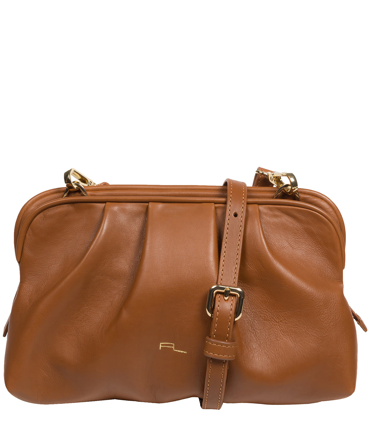 Tan Leather Crossbody Bag 'Halsey' by Pure Luxuries