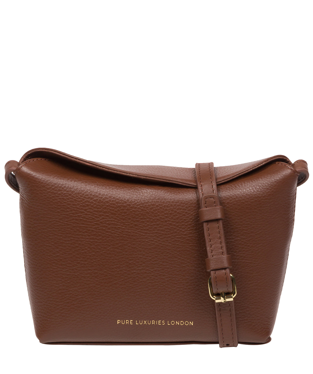 Tan Leather Crossbody Bag 'Lolo' by Pure Luxuries