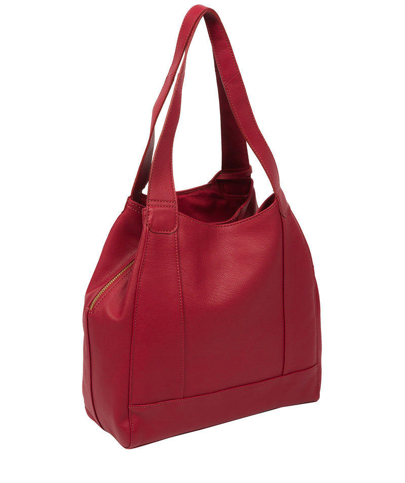 Red Leather Handbag 'Colette' by Pure Luxuries – Pure Luxuries London