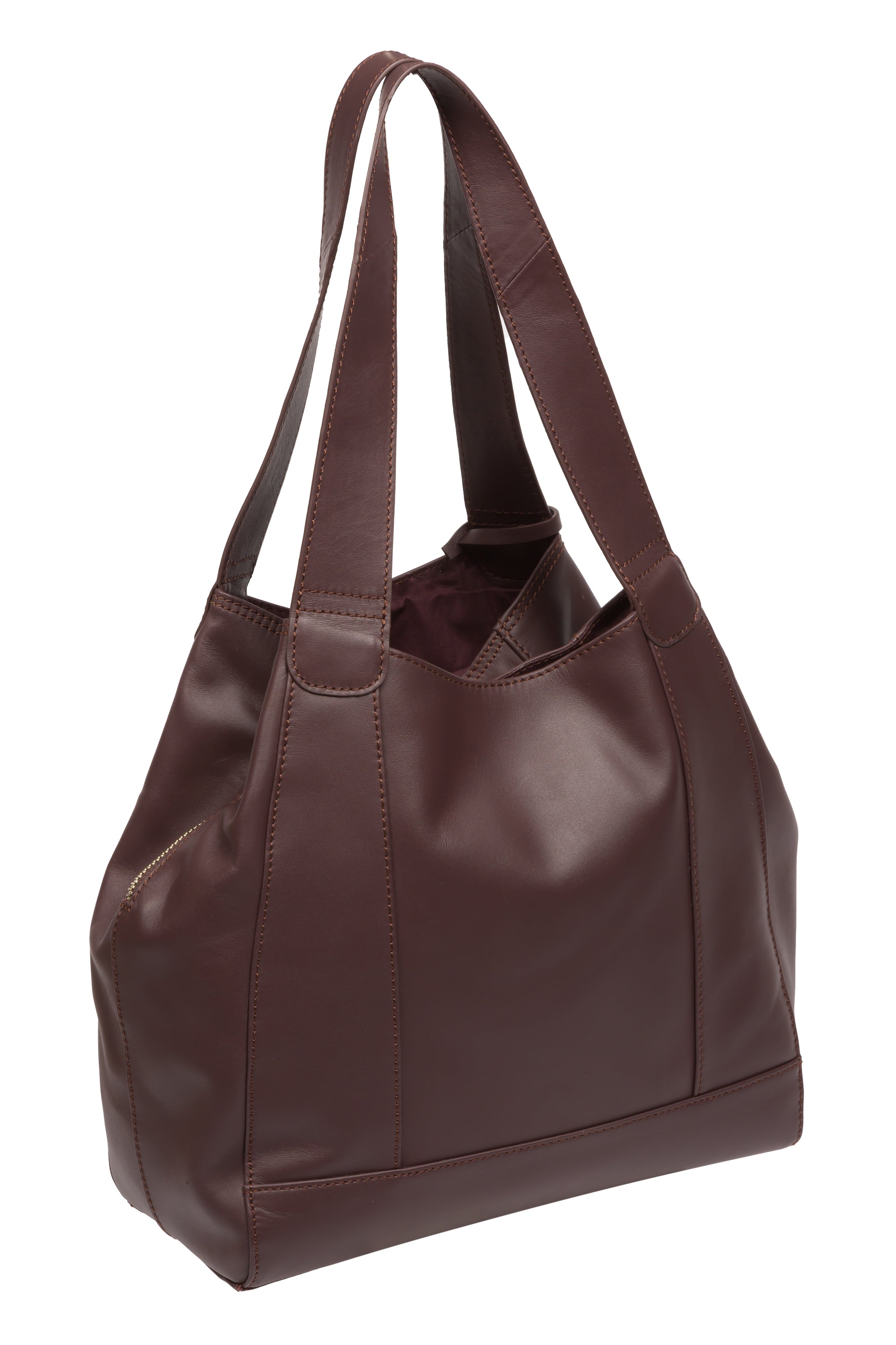 Purple Leather Handbag 'Colette' by Pure Luxuries