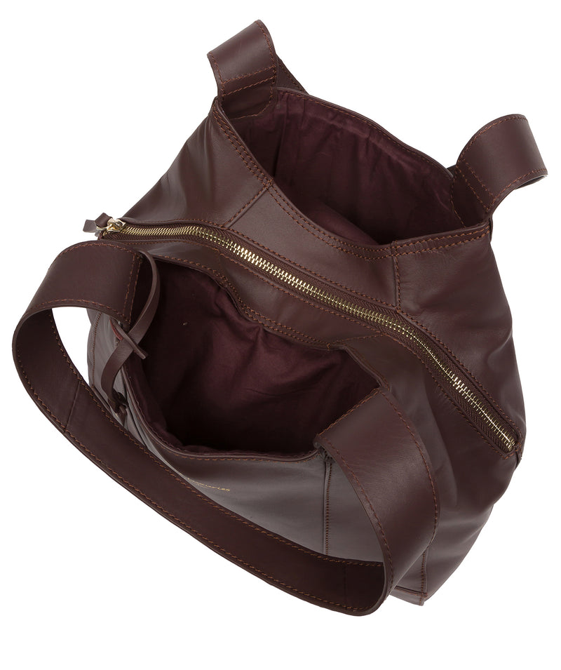 Purple Leather Handbag 'Colette' by Pure Luxuries