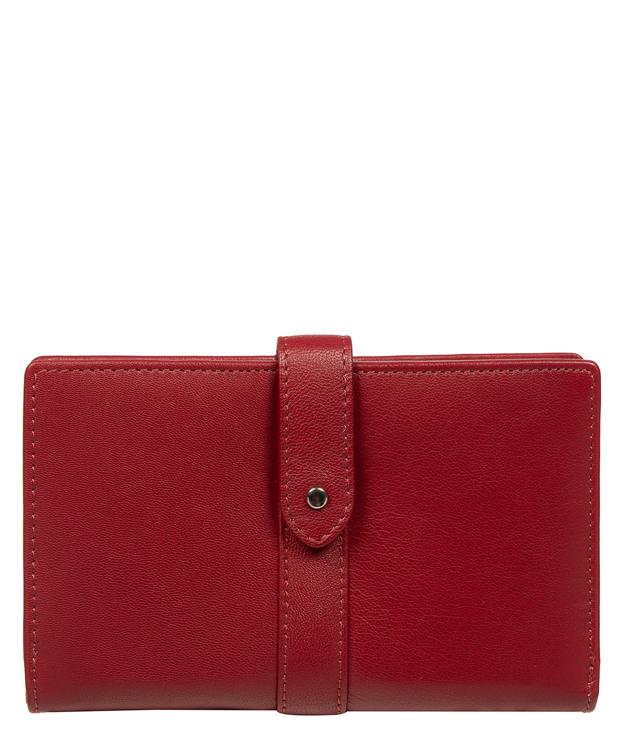 Pure Luxuries Leather Bi-Fold Purse Jade Red