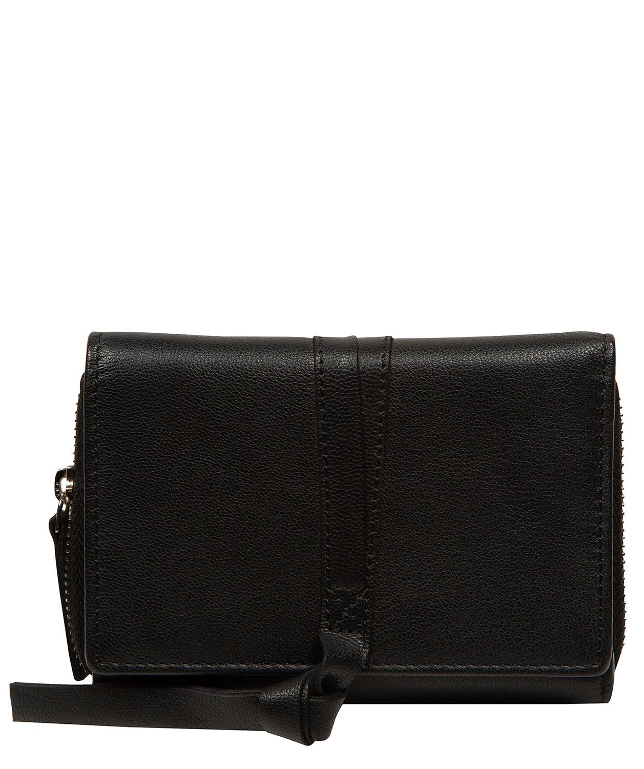 Pure Luxuries Leather Tri-Fold Purse Hailey Black