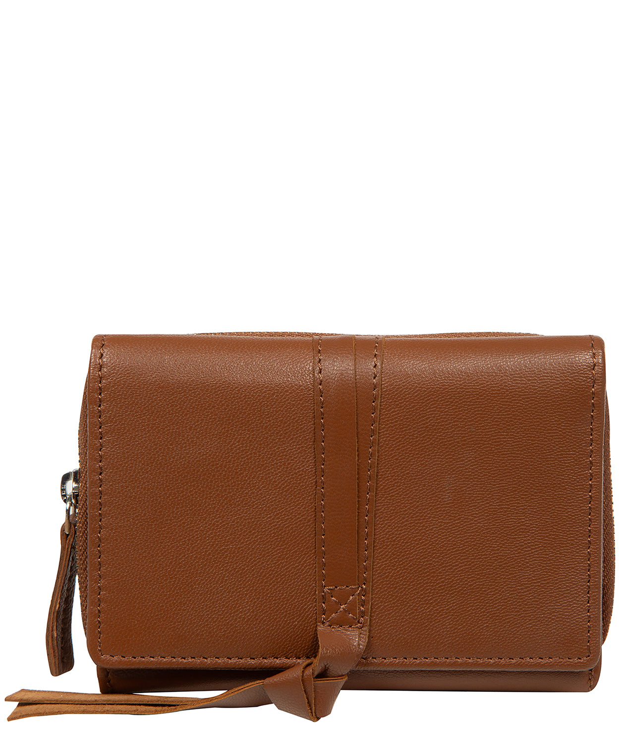 Pure Luxuries Leather Tri-Fold Purse Hailey Tan