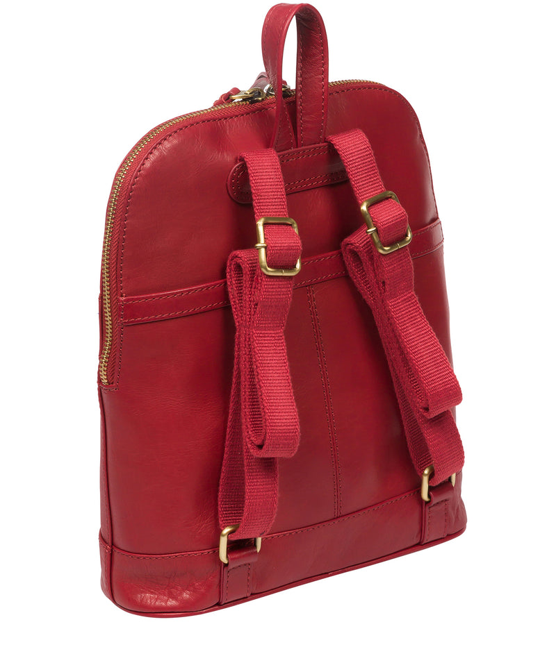 Red Leather Backpack 'Francisca' by Conkca London – Pure Luxuries London