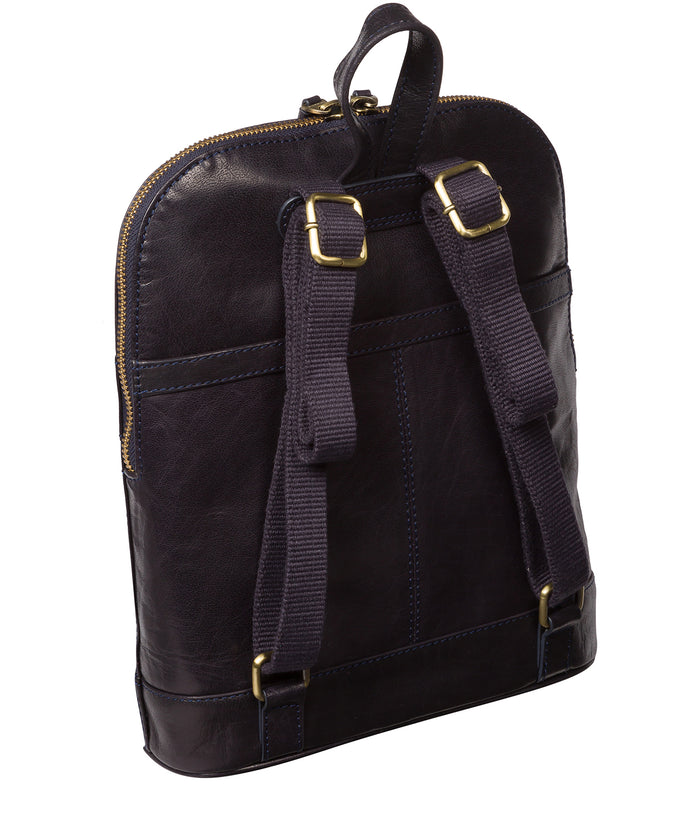 Conkca London Leather Backpack Francisca Navy