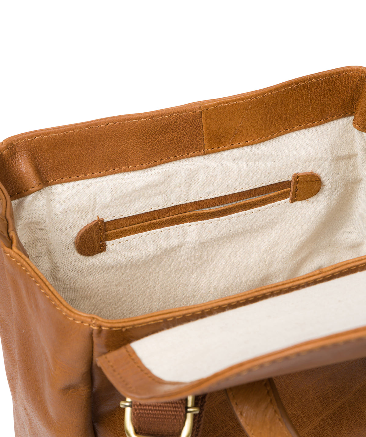 Conkca London Leather Backpack Simone Dark Tan