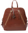 Brown Leather Backpack 'Zoe' by Conkca London