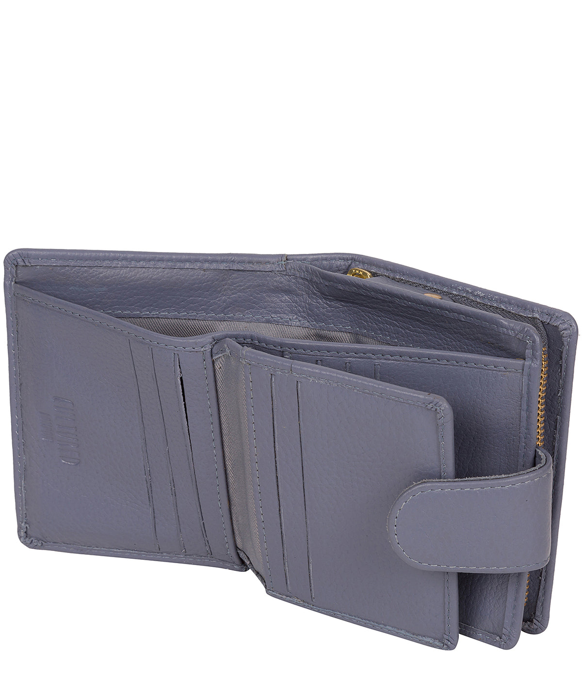 Blue Leather Coin Holder Purse 'Annalise' by Cultured London