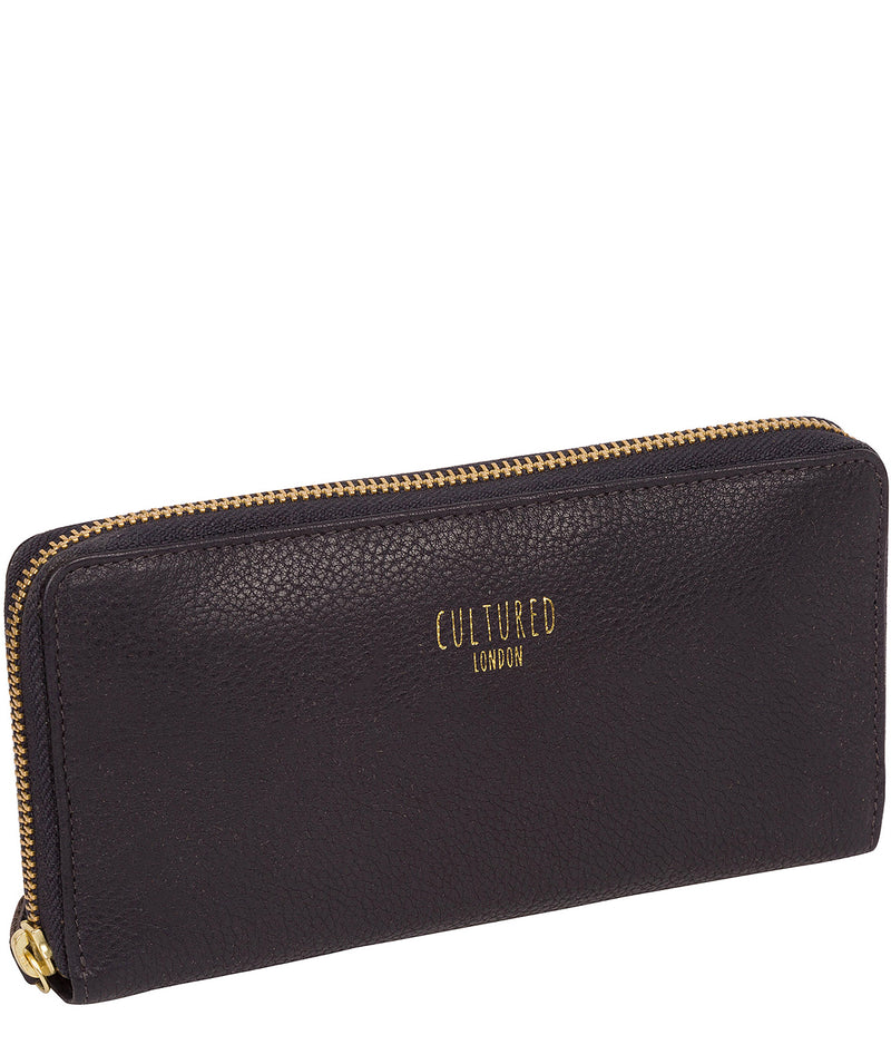 Blue Leather Card Holder Purse 'Tabitha' by Cultured London