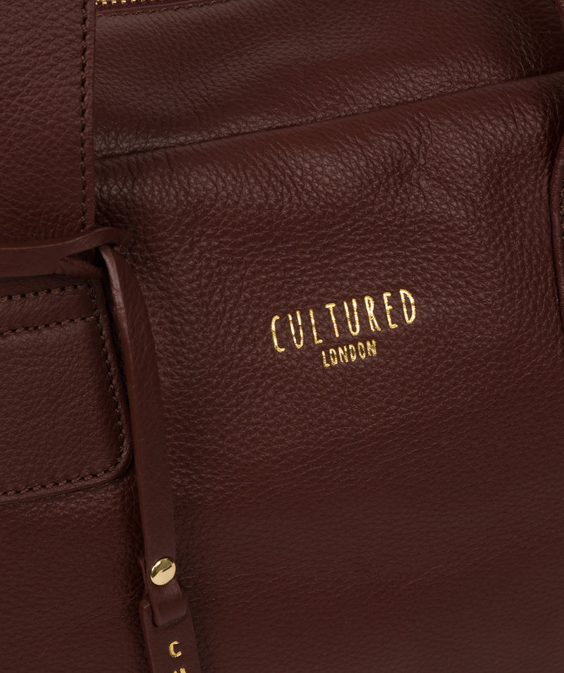 Chestnut Leather Handbag 'Hammersmith' by Cultured London – Pure ...