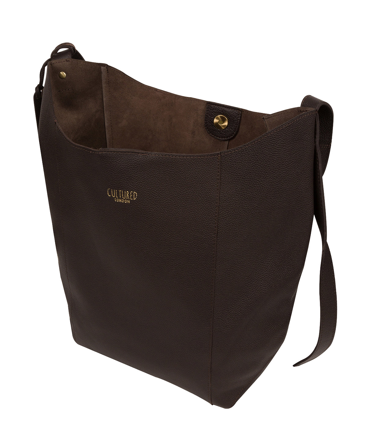 Brown Leather Shoulder Bag 'Harrow' by Cultured London