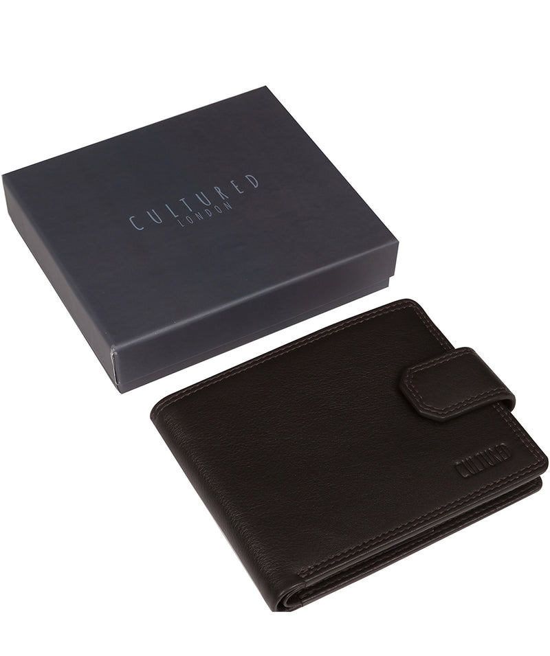 Brown Leather BiFold Wallet 'Scott' by Cultured London – Pure Luxuries ...