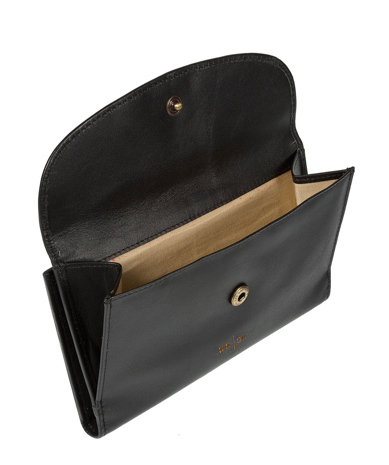 Black Leather RFID Purse 'Sardinia' by Pure Luxuries