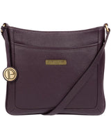 Purple Leather Crossbody Bag 'Linby' by Pure Luxuries – Pure Luxuries ...
