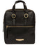 Black Leather Backpack 'Delfina' by Pure Luxuries