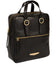 Black Leather Backpack 'Delfina' by Pure Luxuries