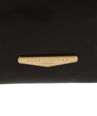 Black Leather Backpack 'Delfina' by Pure Luxuries