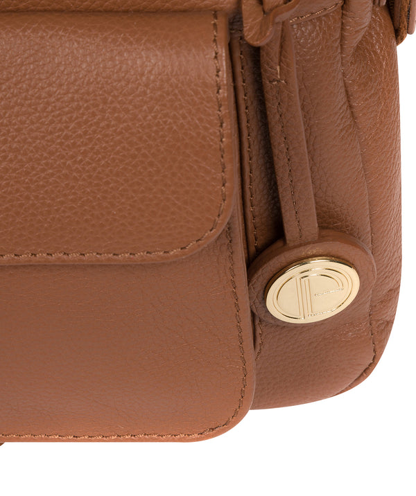 Tan Leather Shoulder Bag 'Tindall' by Pure Luxuries