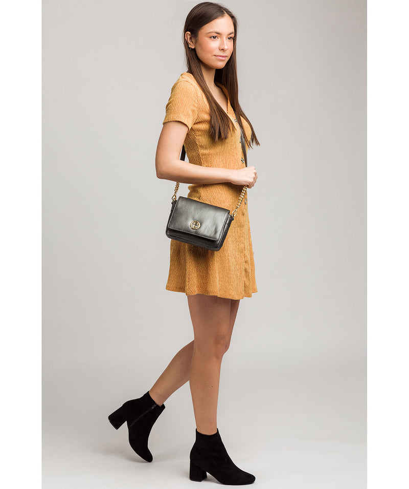 Silver Leather Crossbody Bag 'Paulette' by Pure Luxuries – Pure ...