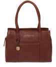 Chestnut Leather Handbag 'Chatham' by Pure Luxuries