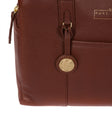 Chestnut Leather Handbag 'Chatham' by Pure Luxuries