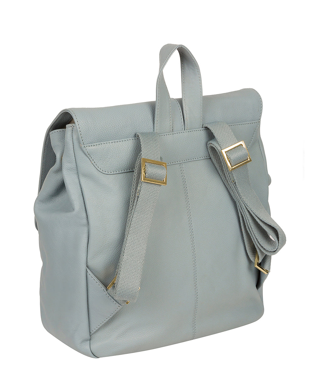 Blue Leather Backpack 'Daisy' by Pure Luxuries – Pure Luxuries London