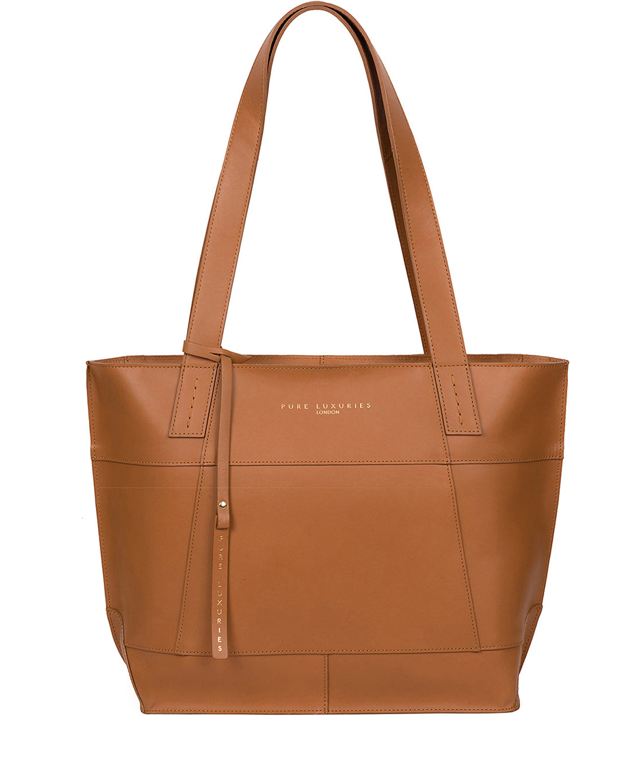 Tan Leather Tote Bag 'Portslade' by Pure Luxuries