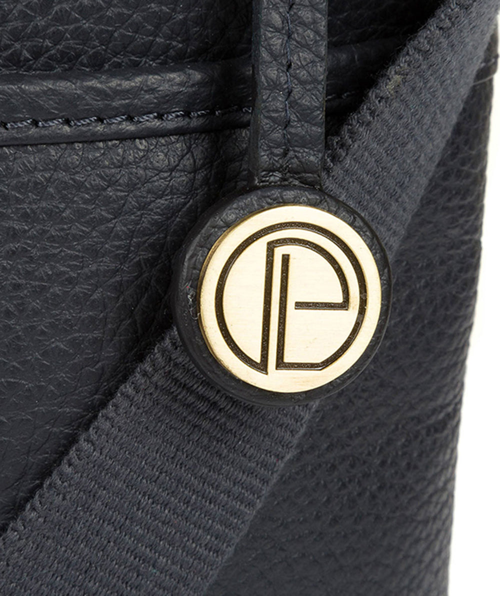 Blue Leather Shoulder Bag 'Helmsley' by Pure Luxuries