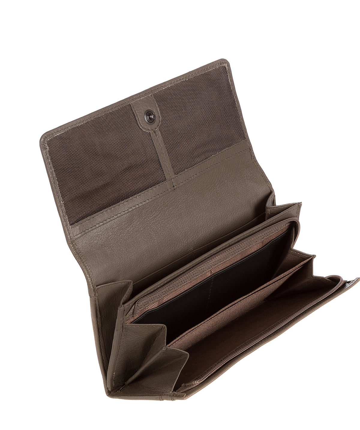Brown Leather RFID Purse 'Lina' by Pure Luxuries