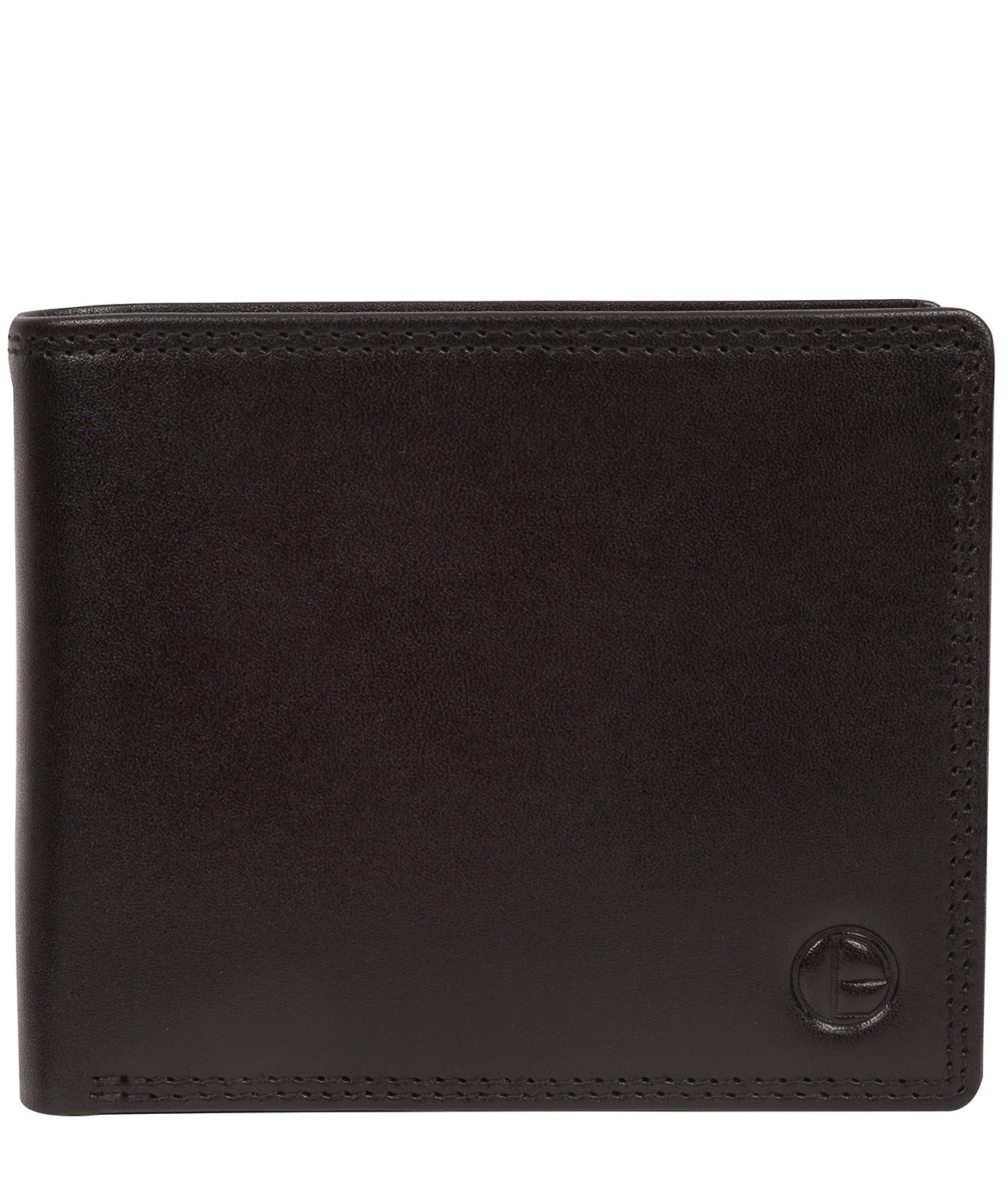 Black Leather BiFold Wallet 'Barracuda' by Pure Luxuries