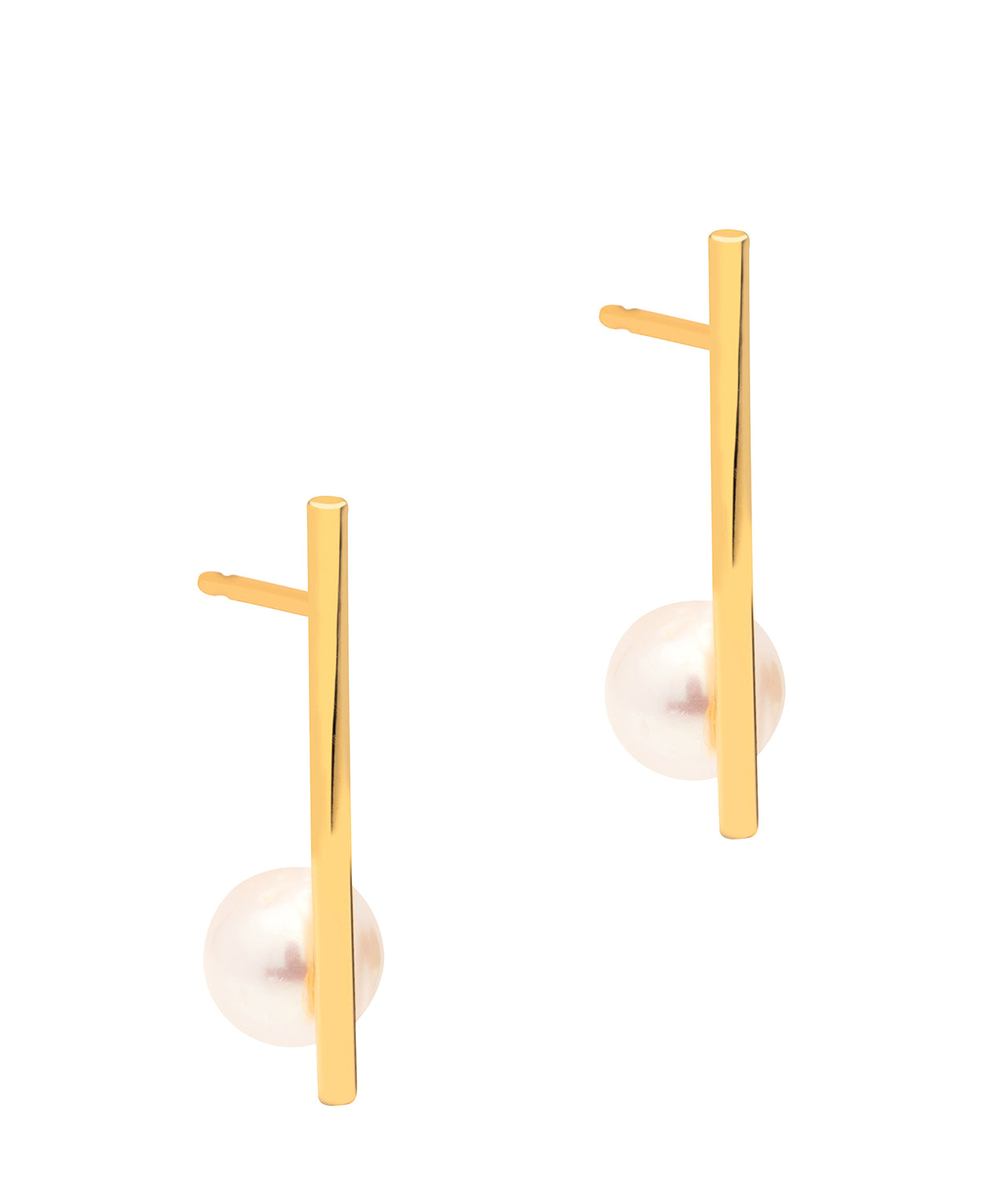 Pearl Gold Plated Earring 'Susan' by Pure Luxuries