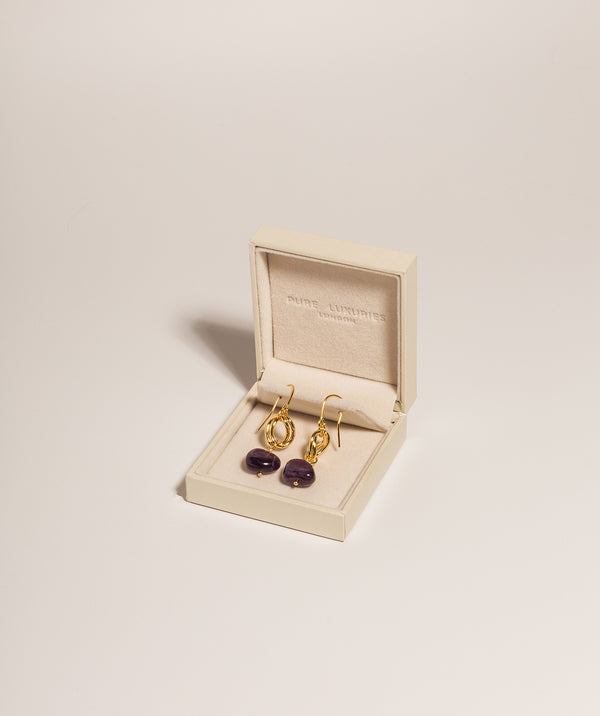 Gold Plated Earring 'Jemima' by Pure Luxuries