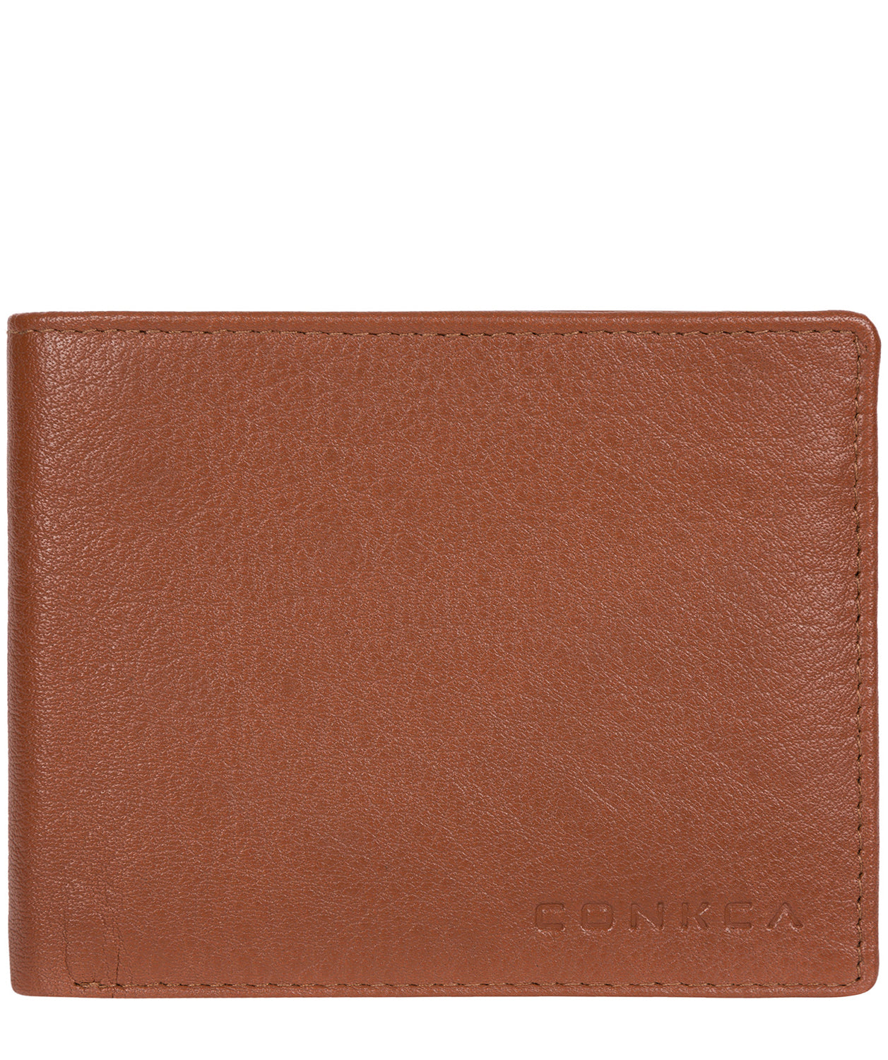 Chestnut Leather BiFold Wallet 'Conan' by Conkca London